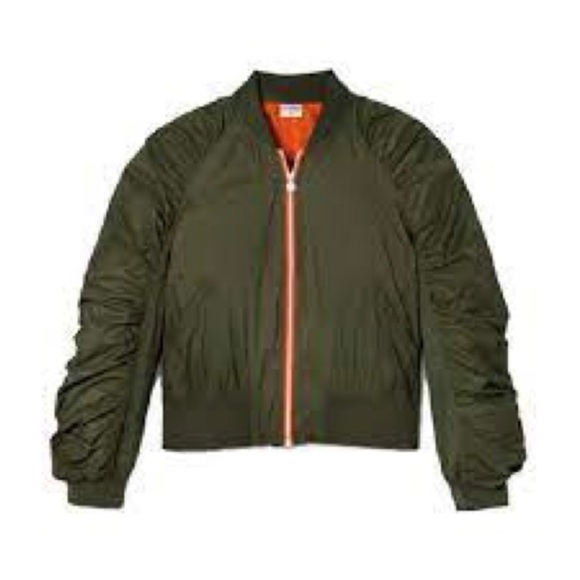 Hunter | Jackets & Coats | Hunter Green Bomber Rushed Arm Jacket | Poshmark